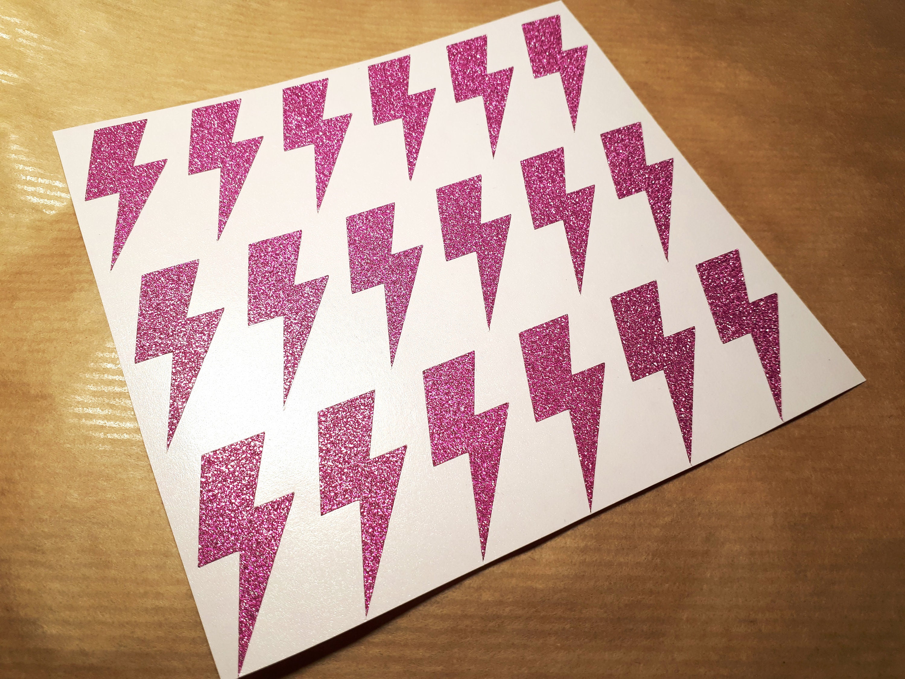 30 GLITTER Lightning Bolt Stickers Lightning Theme Baby | Etsy