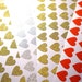 100 Gold Glitter Heart Stickers Gold Wedding Favor - Etsy