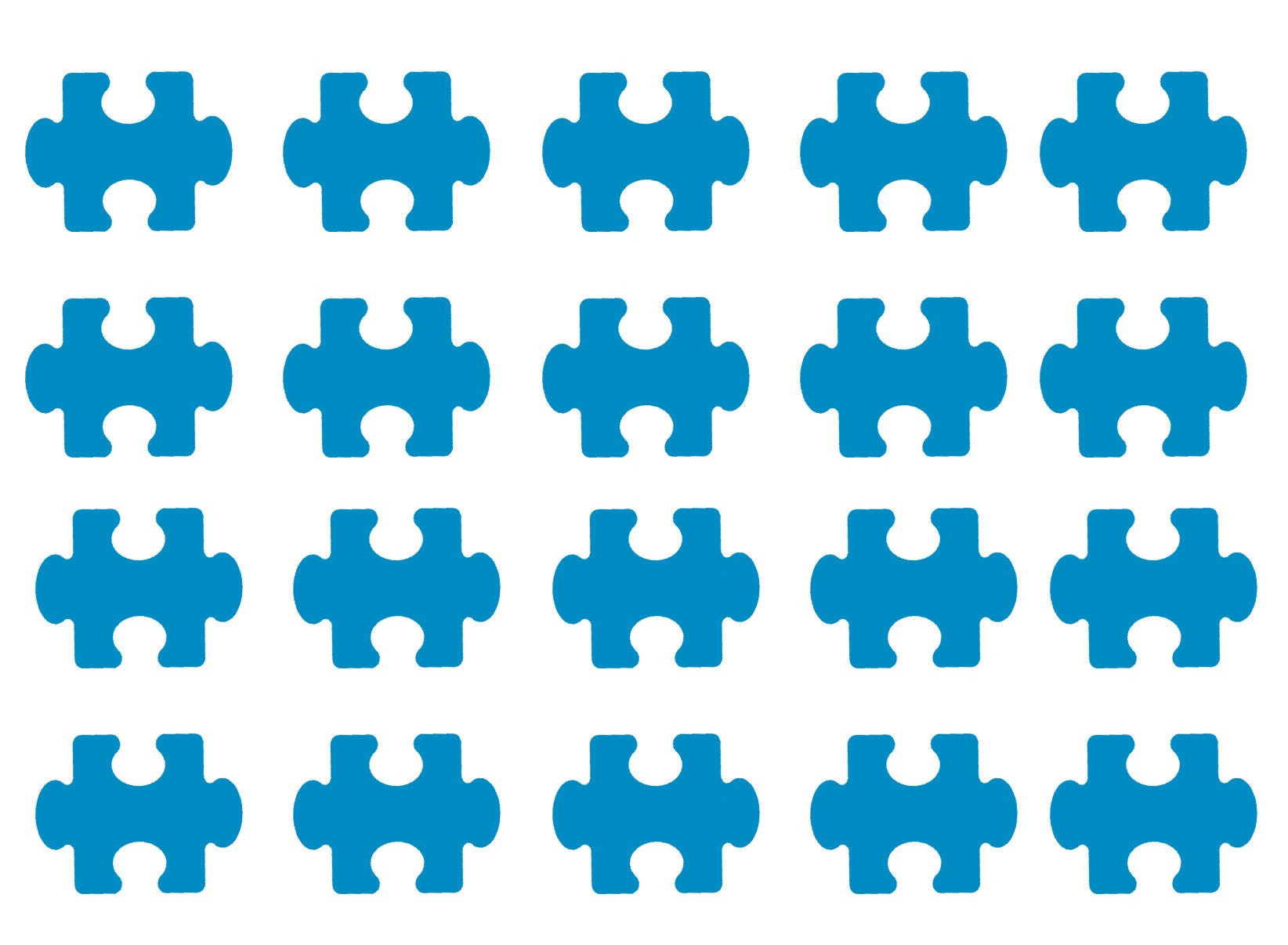 30 Puzzle Sticker - Puzzle Piece Decal - Autism Awareness - Playroom ...