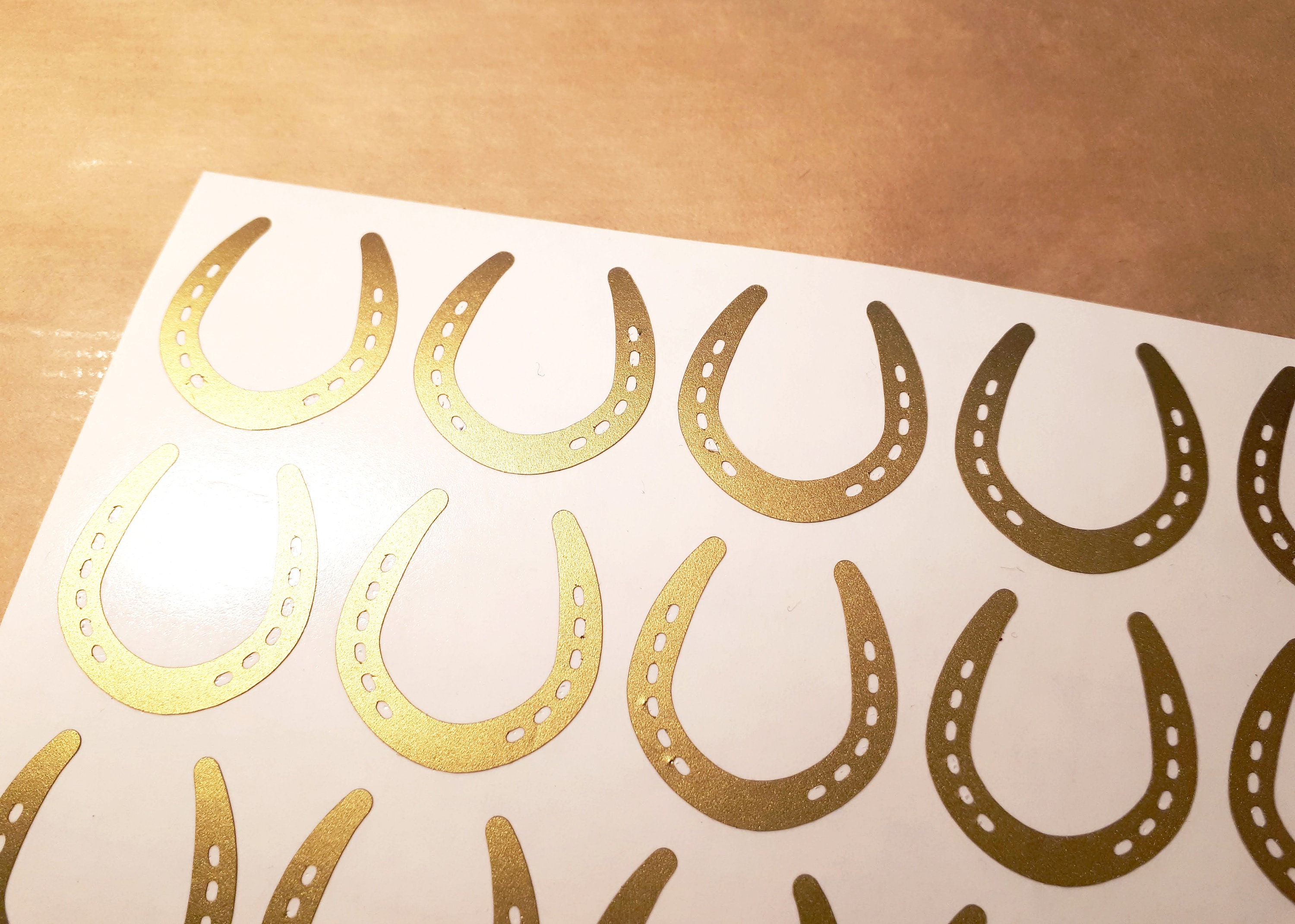 30 Horseshoe Stickers Wedding Stickers Horse Shoe Decal | Etsy