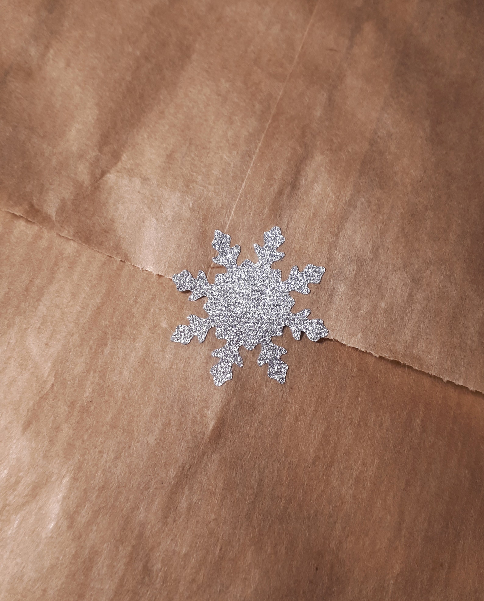 20 GLITTER Snowflake Stickers, Christmas Invitation Seals, Holiday Gift ...