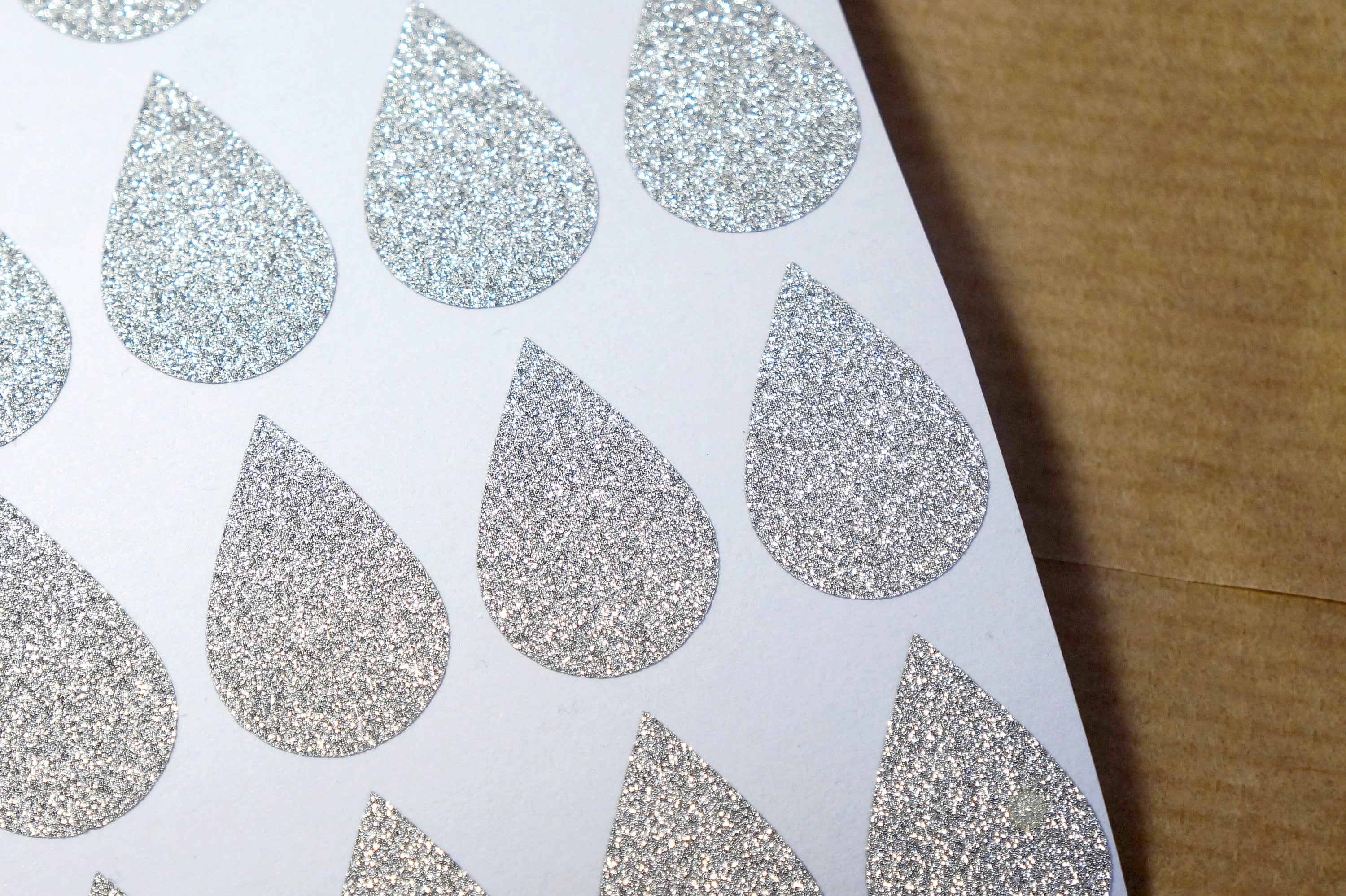 30 Glitter Rain Drop Stickers Rain Wall Decor Party | Etsy