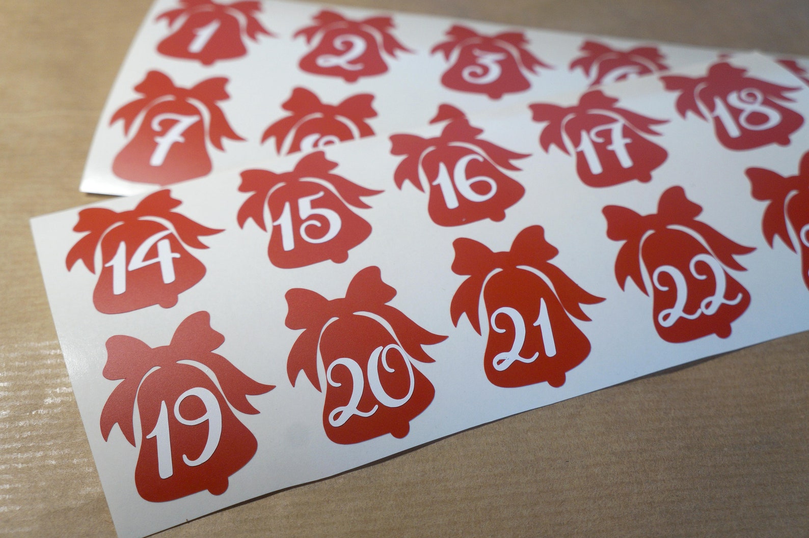 25 Advent Number Stickers Invitation Card Sticker Envelope - Etsy