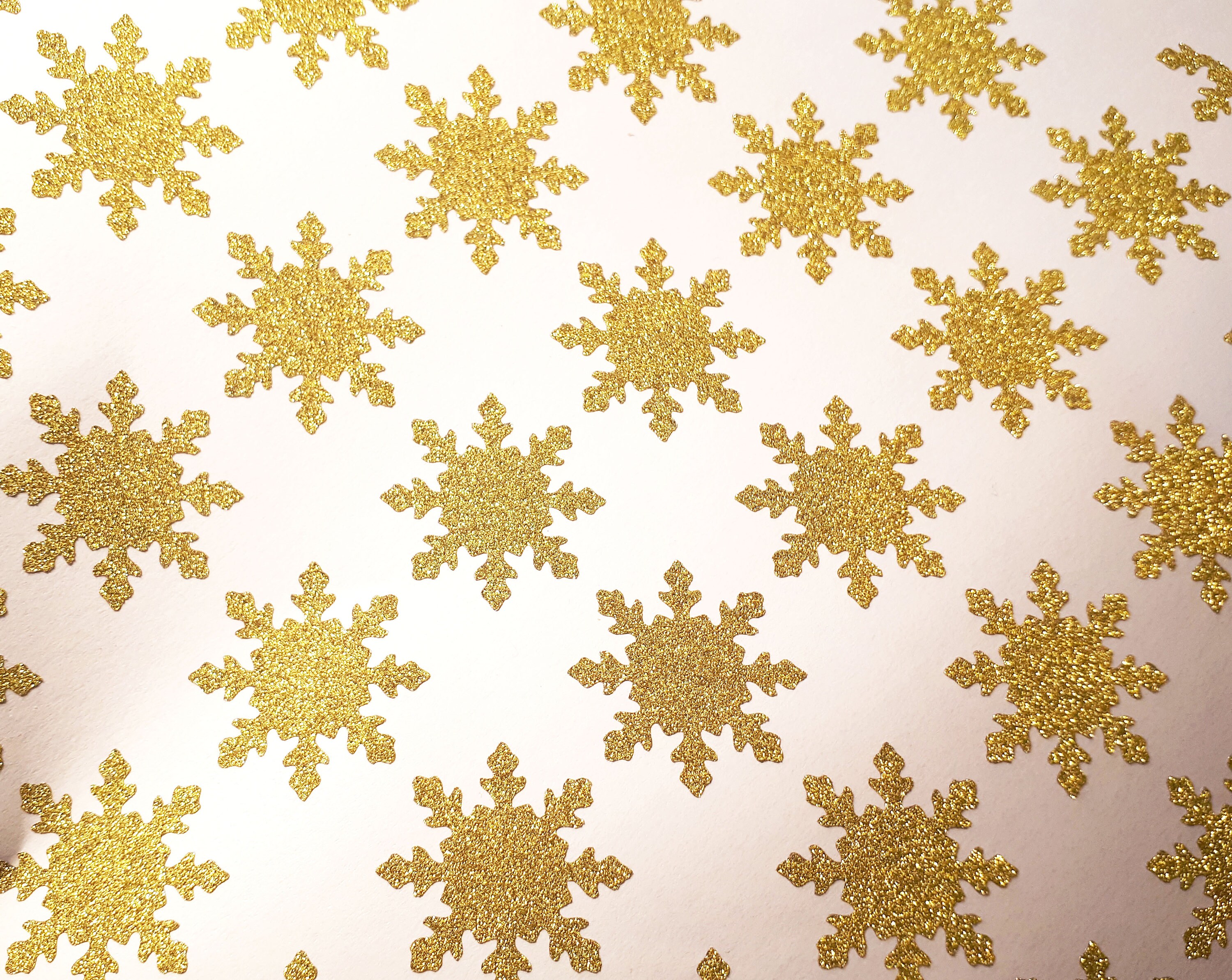 20 GLITTER Snowflake Stickers, Christmas Invitation Seals, Holiday Gift ...