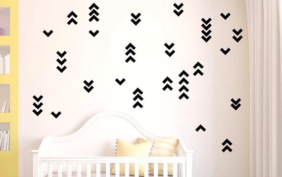 50 Arrow wall decals Geometric Wall Decal Arrow stickers | Etsy