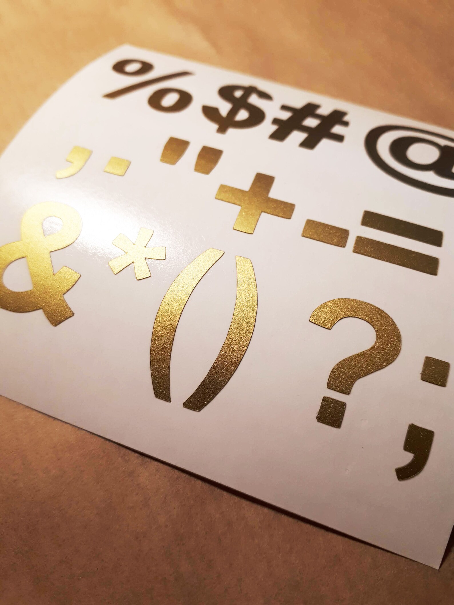 15 Symbol Stickers Punctuation Ampersand Decal Comma Dot | Etsy