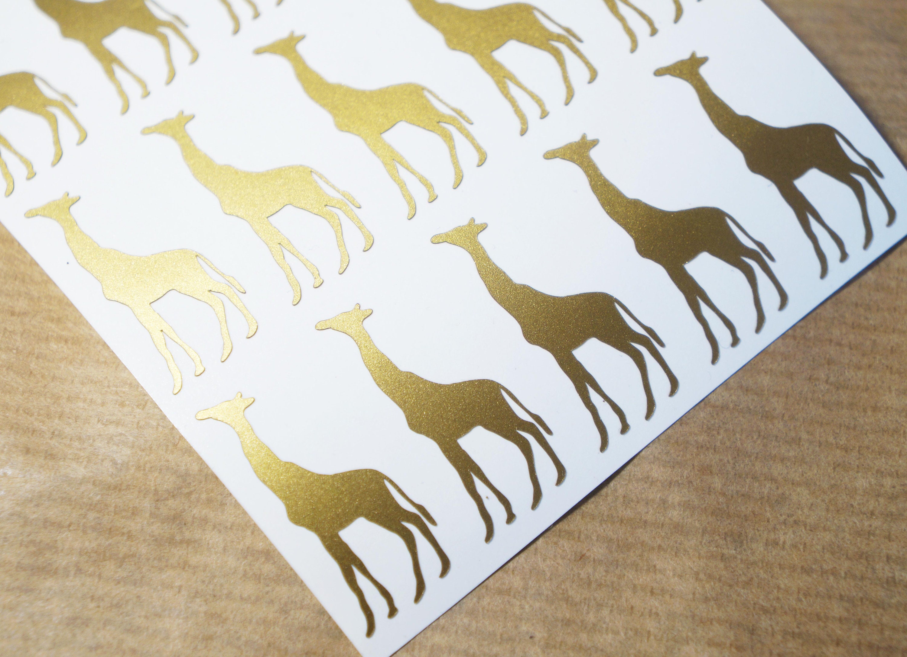 30 Giraffe Stickers Animal Invitation Seals Giraffe Vinyl - Etsy