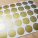 100 Gold Circle Stickers, Vinyl Polka Dots, Gold Dot Wall Decal, Gold ...