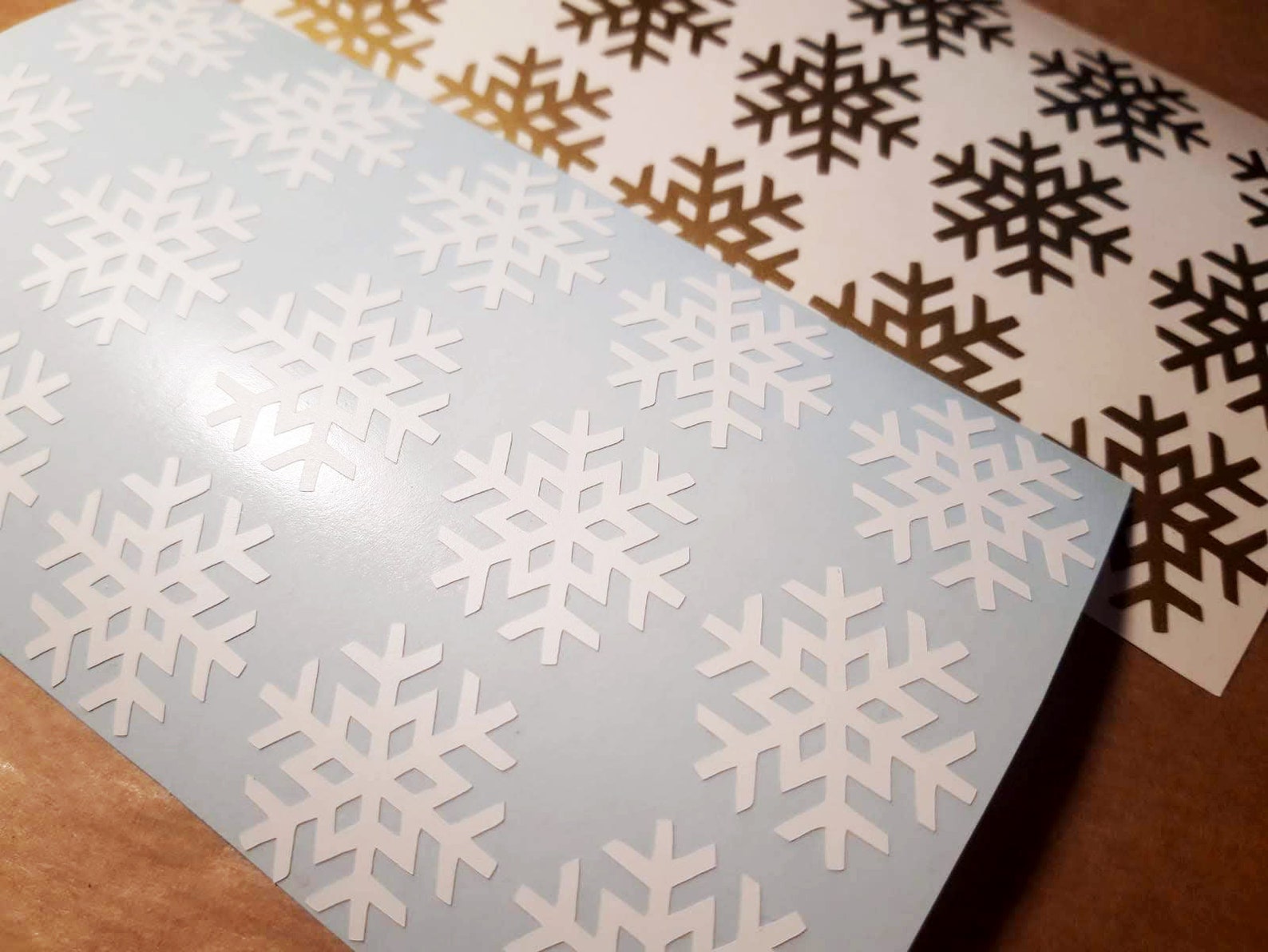 30 Snowflake Stickers Snowflake Decal Gift Wrapping Xmas | Etsy