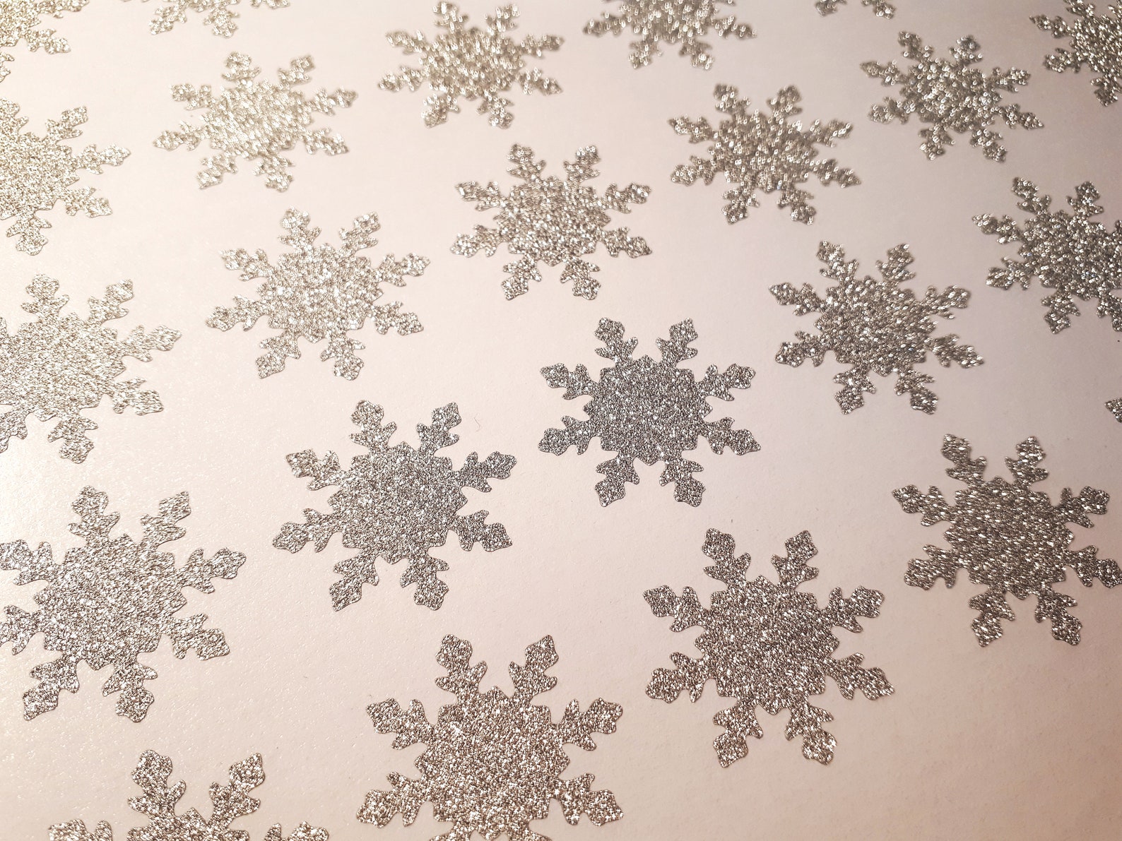 20 GLITTER Snowflake Stickers, Christmas Invitation Seals, Holiday Gift ...