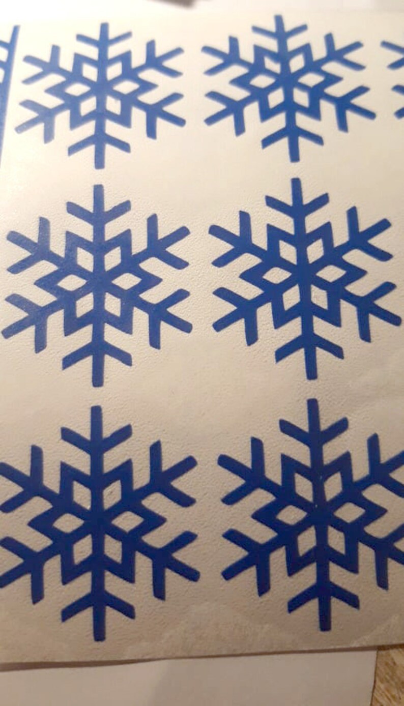 30 Snowflake Stickers Snowflake Decal Gift Wrapping Xmas | Etsy