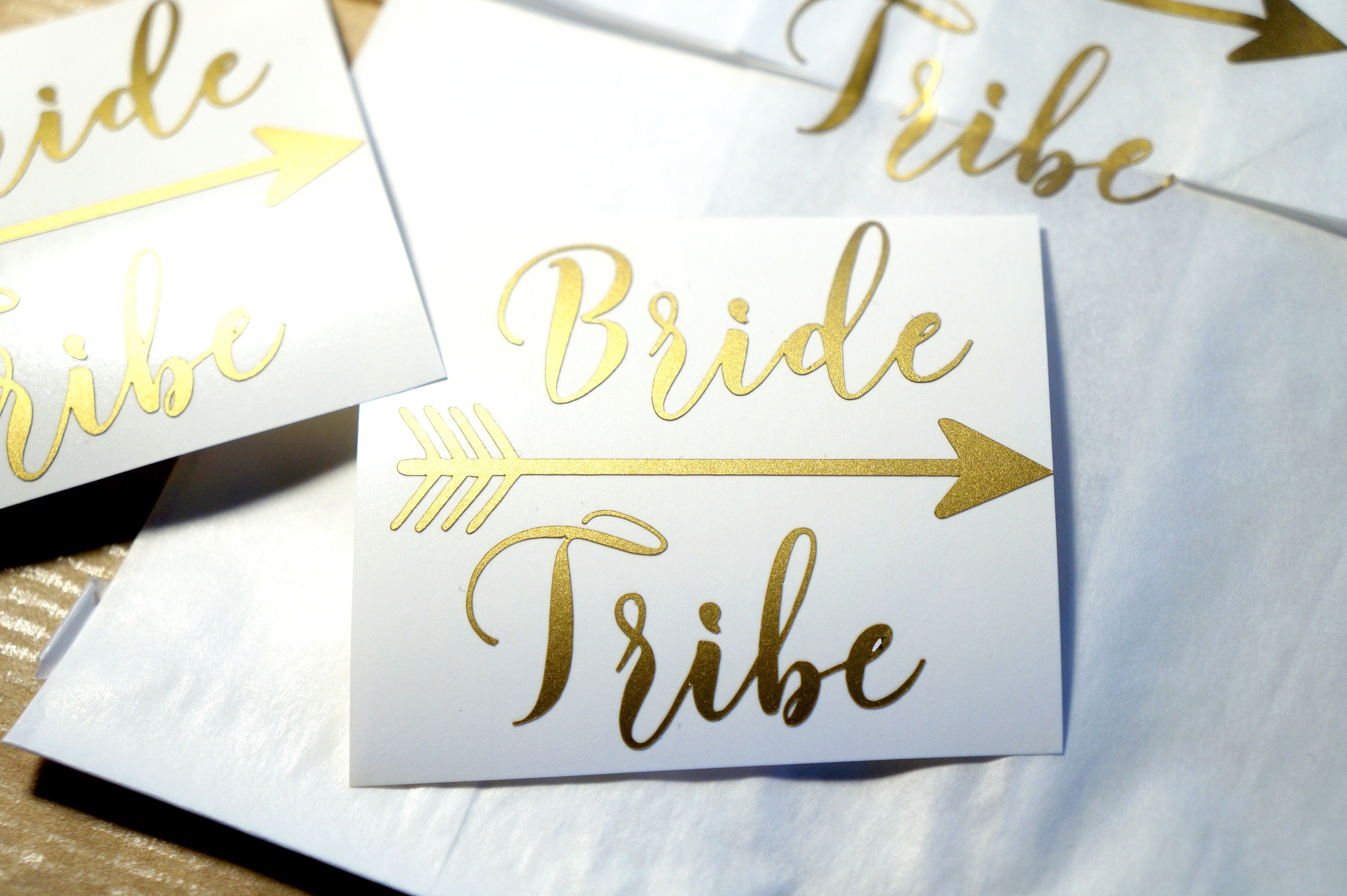 20 Bride Tribe Decals Bridal Wedding Decal gold wedding | Etsy