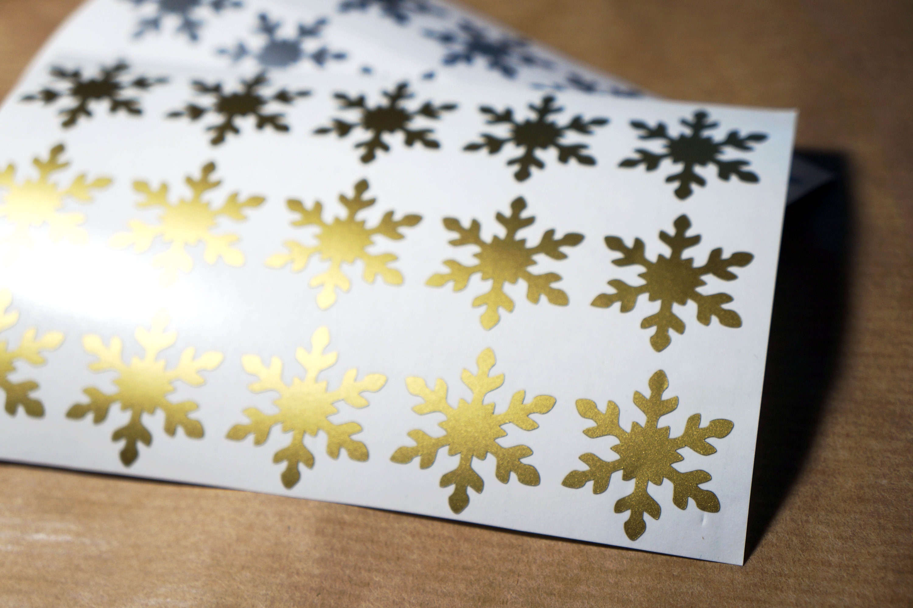 30 Snowflake Stickers Snowflake Decals Gift Wrapping Snow - Etsy