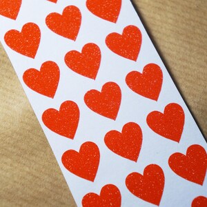 100 Gold Glitter Heart Stickers, Gold Wedding Favor, Engagement Party ...