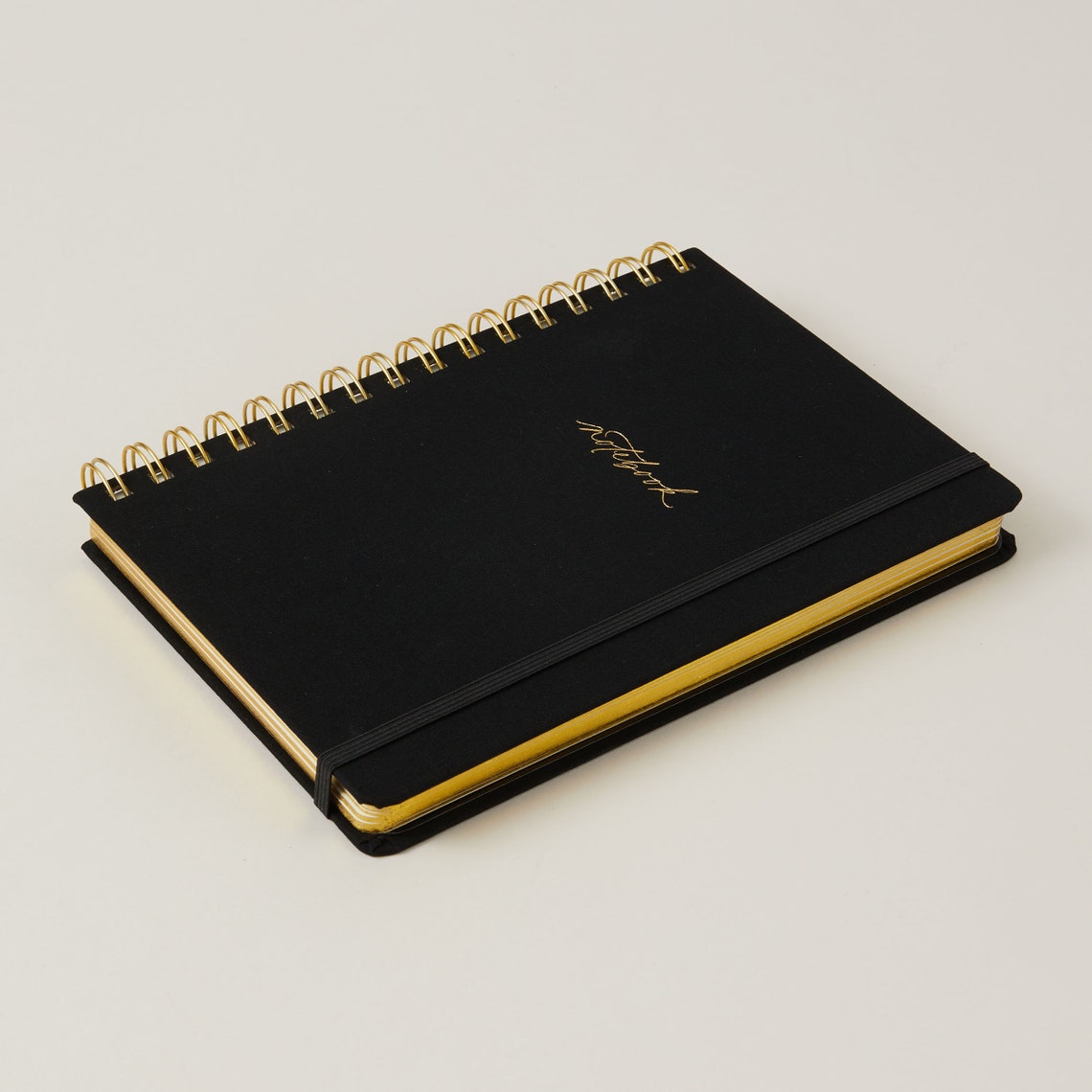 Luxury Notebook / Journal - Black (cloth) - for List Making, Journaling ...