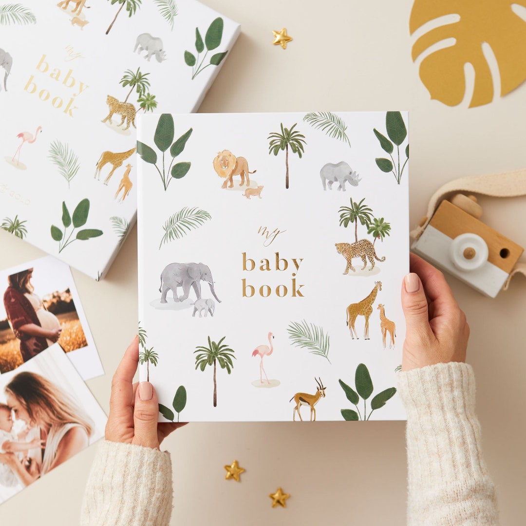 My Baby Book, Baby Memory Book - Jungle - Keepsake Memory Book, Folder ...