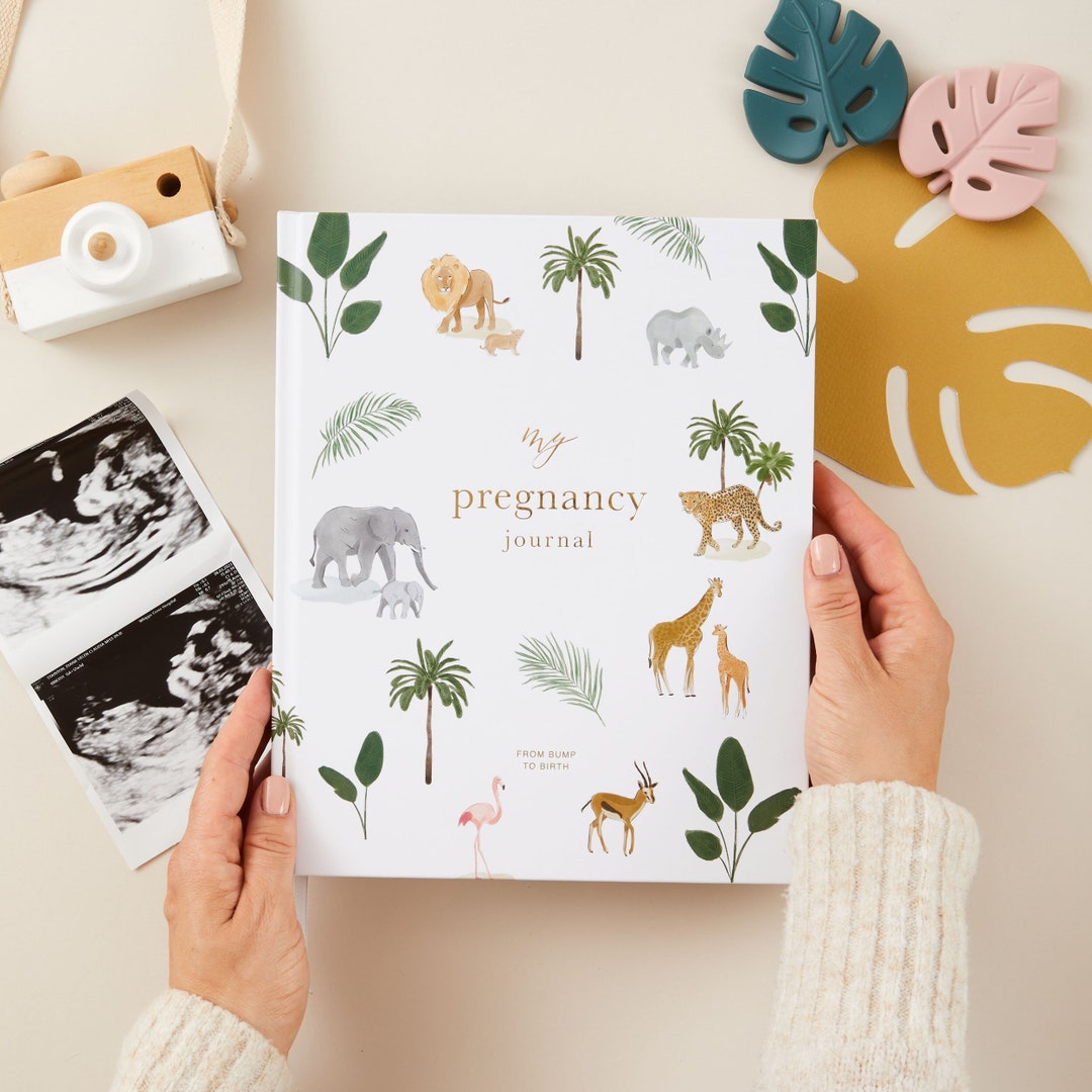 My Pregnancy Journal, Expectant Mother Gift, Pregnancy Planner - Jungle ...
