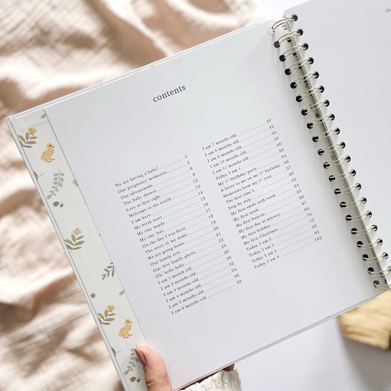 My Baby Book Baby Memory Book Animals Keepsake Memory - Etsy