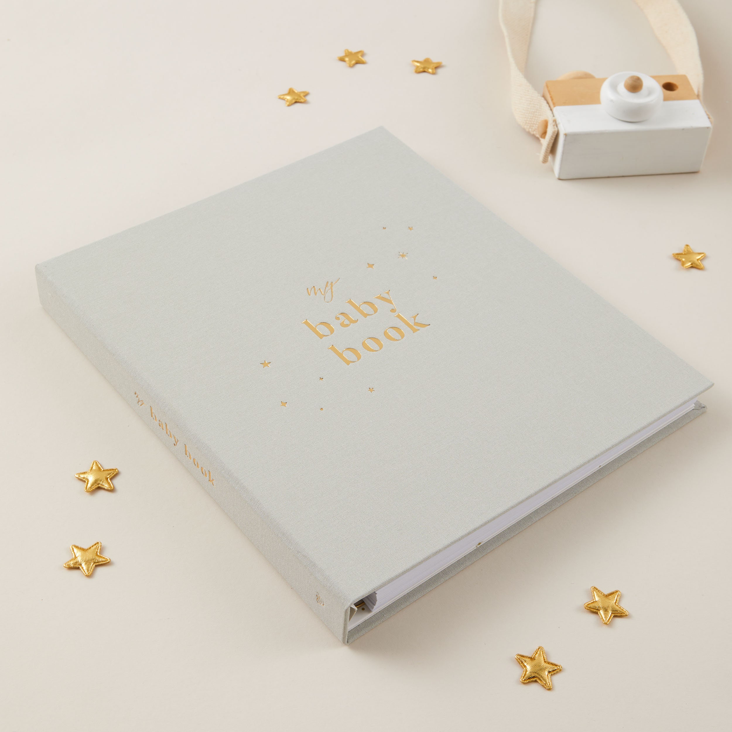 My Baby Book, Baby Memory Book - Grey - Keepsake Memory Book, Folder ...