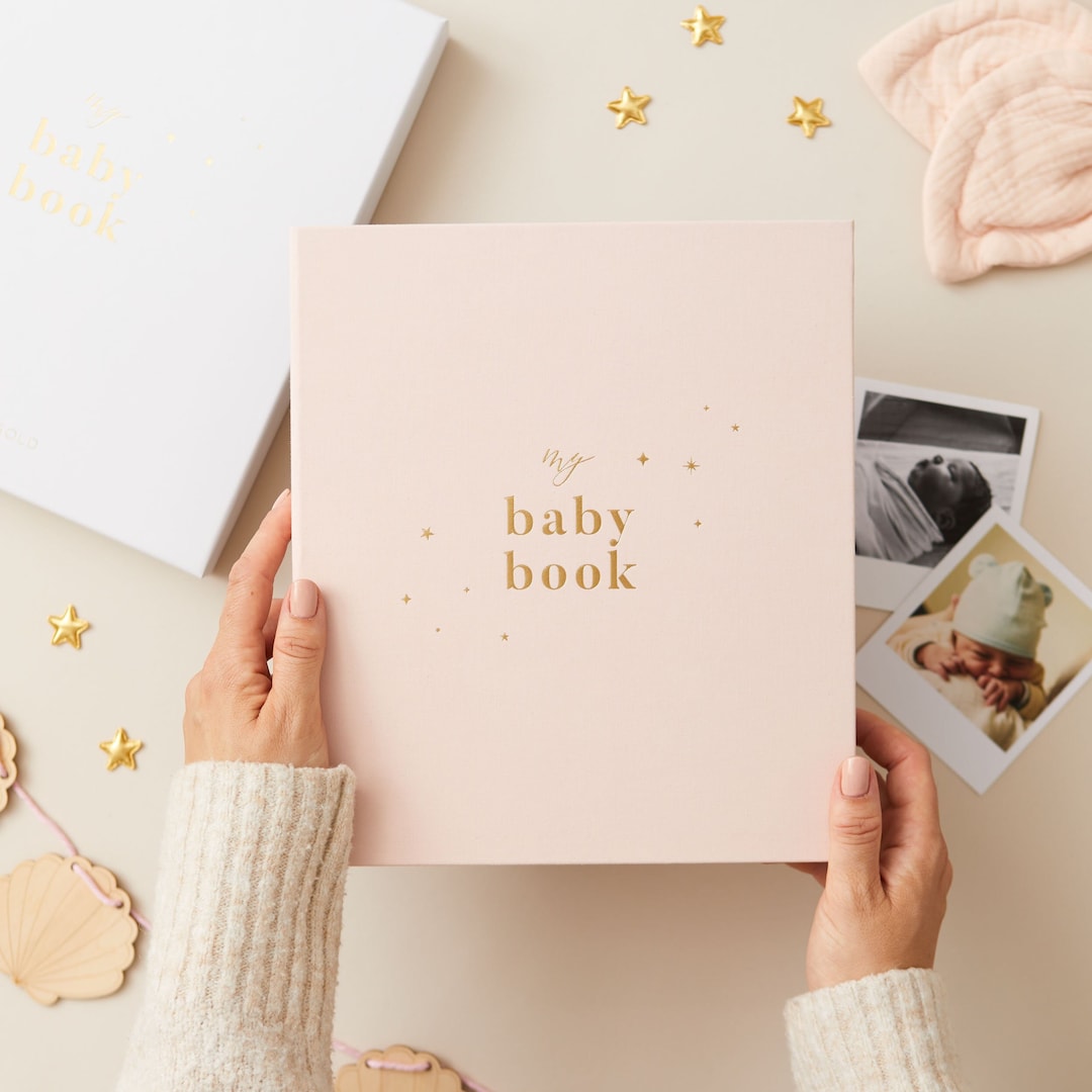 My Baby Book, Baby Memory Book - Blush - Baby Record Book, Folder ...