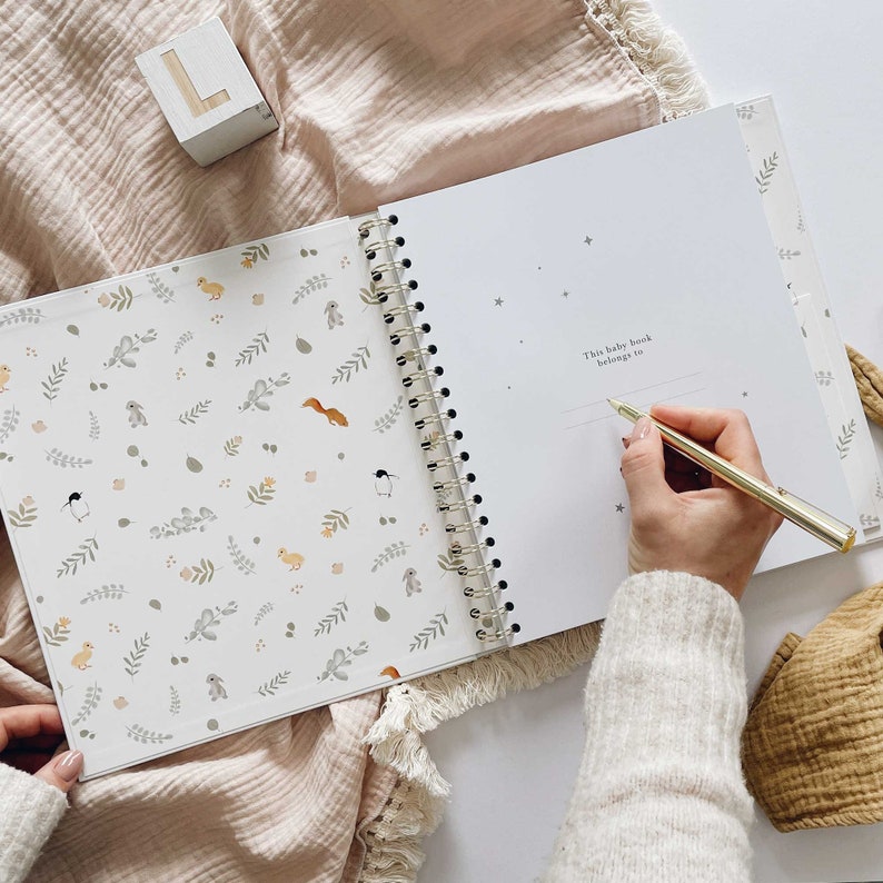 My Baby Book Baby Memory Book Animals Keepsake Memory - Etsy