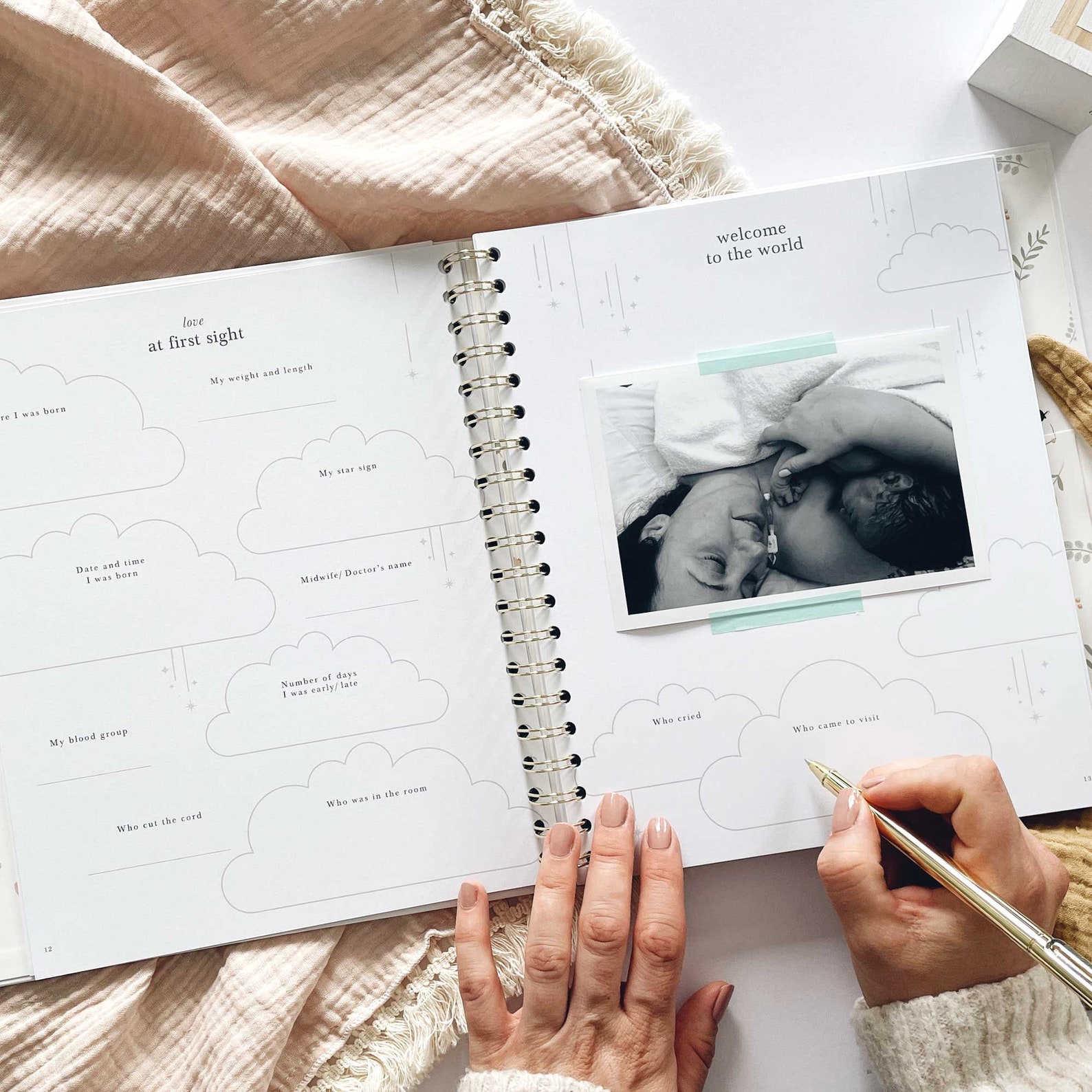 My Baby Book Baby Memory Book Animals Keepsake Memory - Etsy