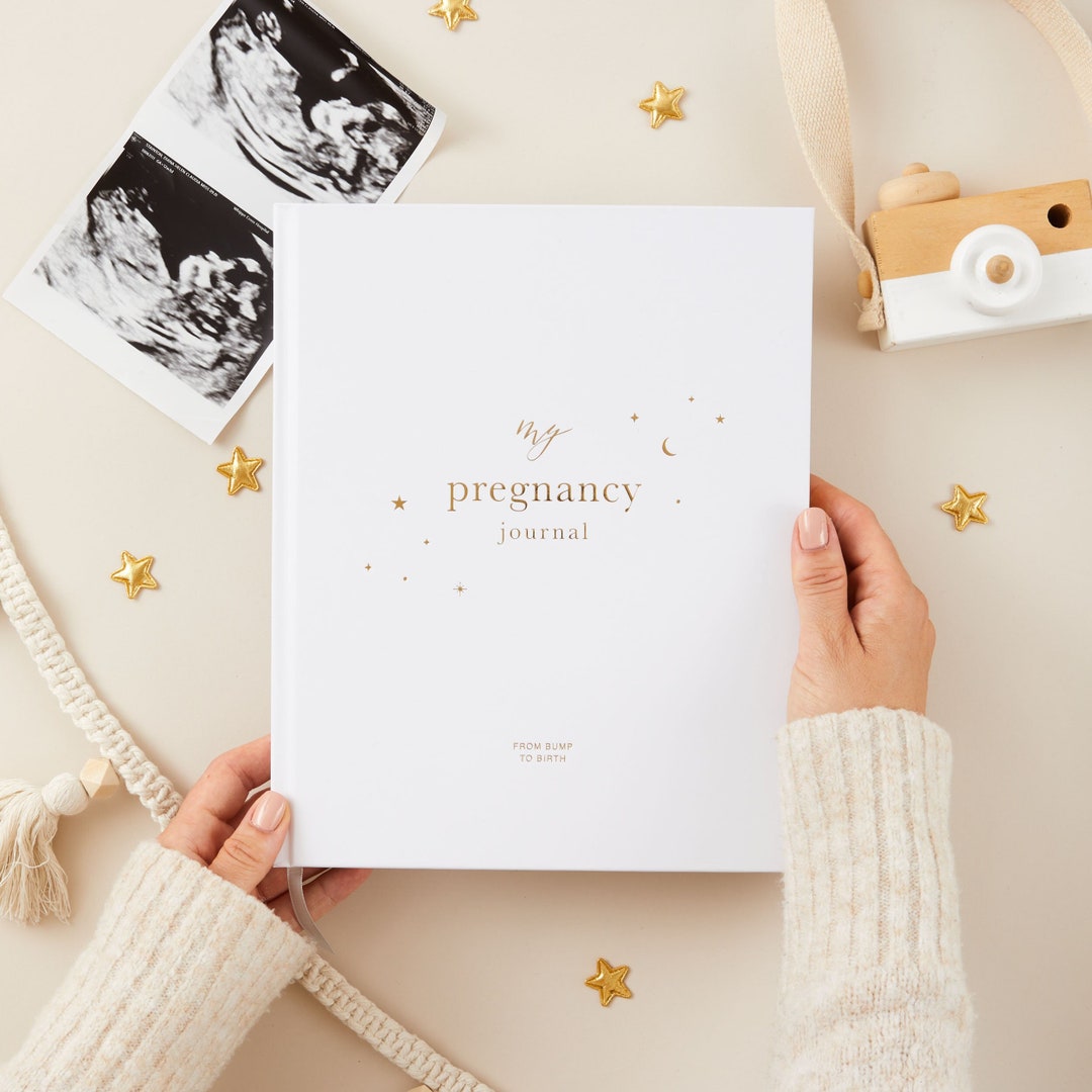 My Pregnancy Journal, Expectant Mother Gift, Pregnancy Planner - White ...