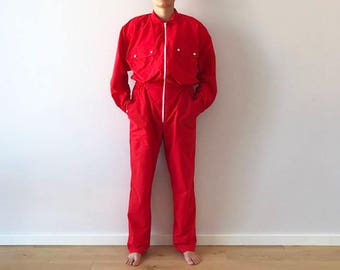 Red Mechanic Suit - Etsy