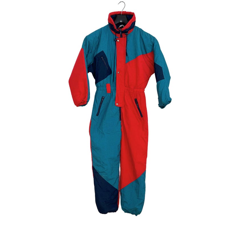 Red and Blue Snowsuit - Etsy UK