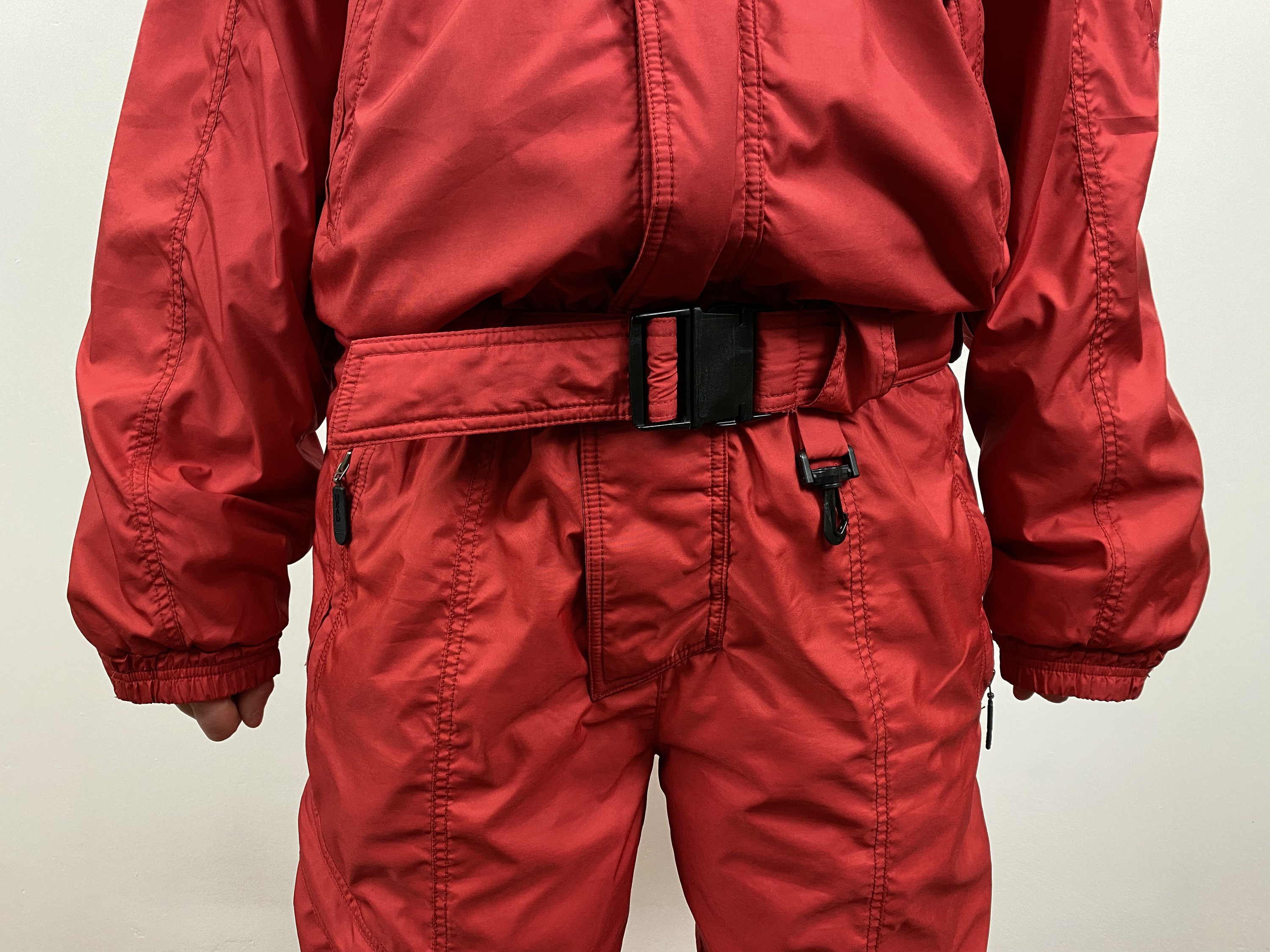 Red One Piece Ski Suit Warm Red Vintage HEAD Snowsuit Hipster Snow ...