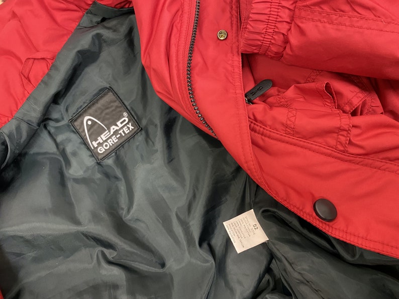 Red One Piece Ski Suit Warm Red Vintage HEAD Snowsuit Hipster Snow ...