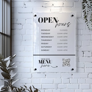 Custom Printed Acrylic Business Logo Sign, Personalised Shop Opening ...