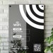 Personalised Wifi Sign for Small Business, UV Printed Acrylic, Home ...