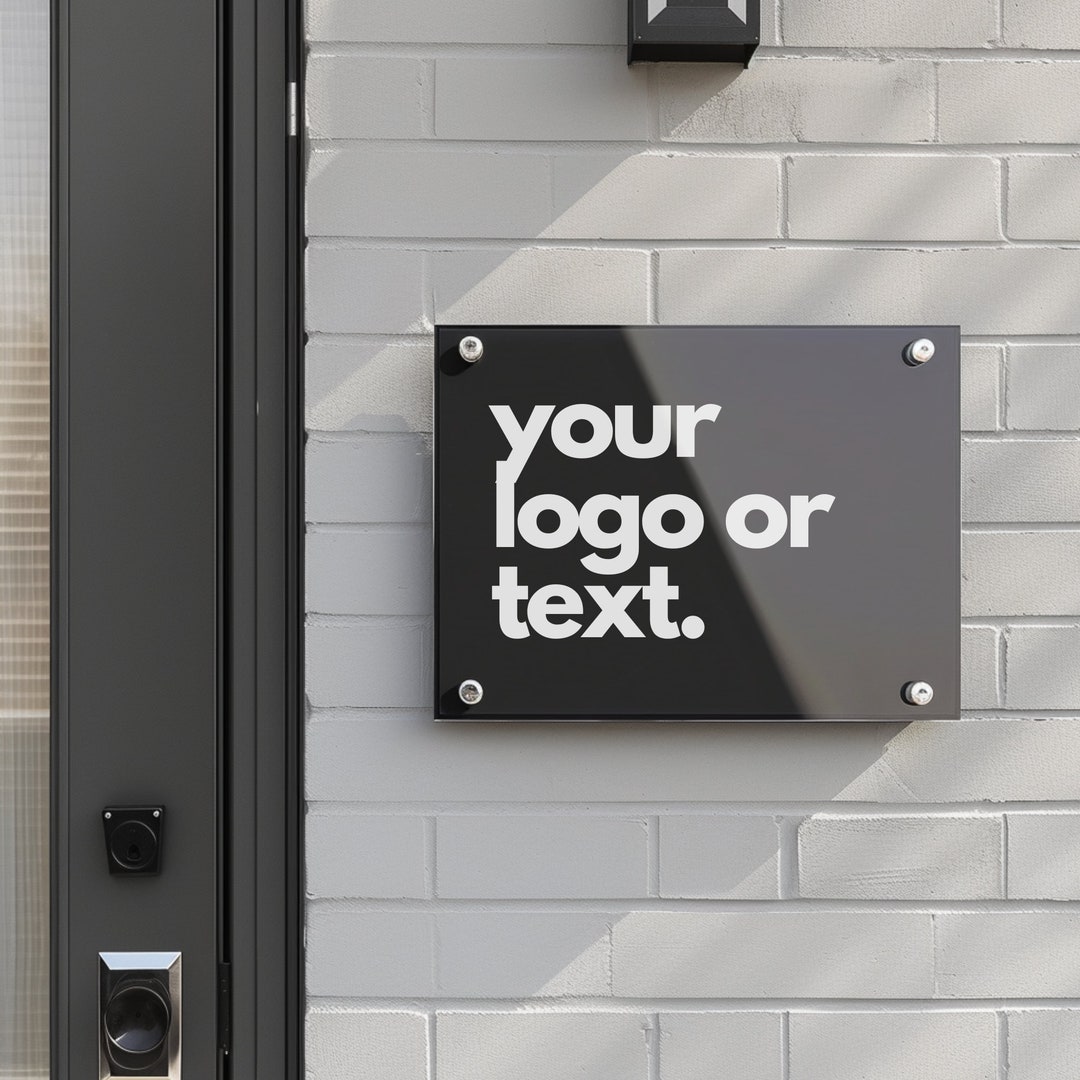 Personalised Acrylic Sign Business Plaque Dry Erase Board Any Text ...