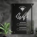 Personalised Wifi Acrylic Sign Small Business, Wifi QR Code Wall Plaque ...