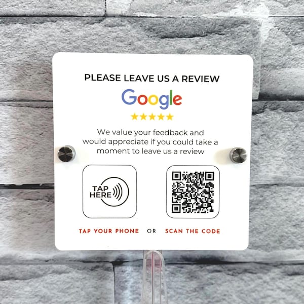 Google Review Plaque - Etsy UK