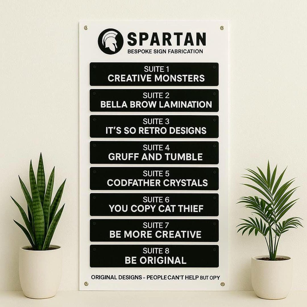 Custom Acrylic Building Directory Sign: Office Suite, Business Registry ...