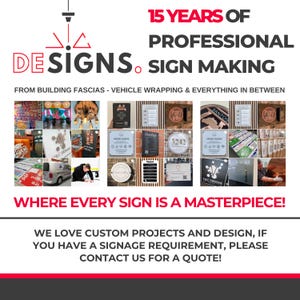 Custom Business Information Sign, Office Open Times, Wayfinding QR Code ...