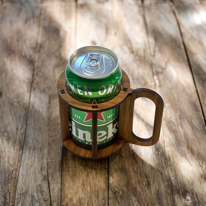 BEER CAN HOLDER Laser Cut File - Etsy