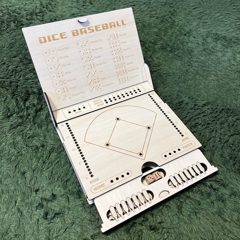 DICE BASEBALL BOX Laser Cut File - Etsy