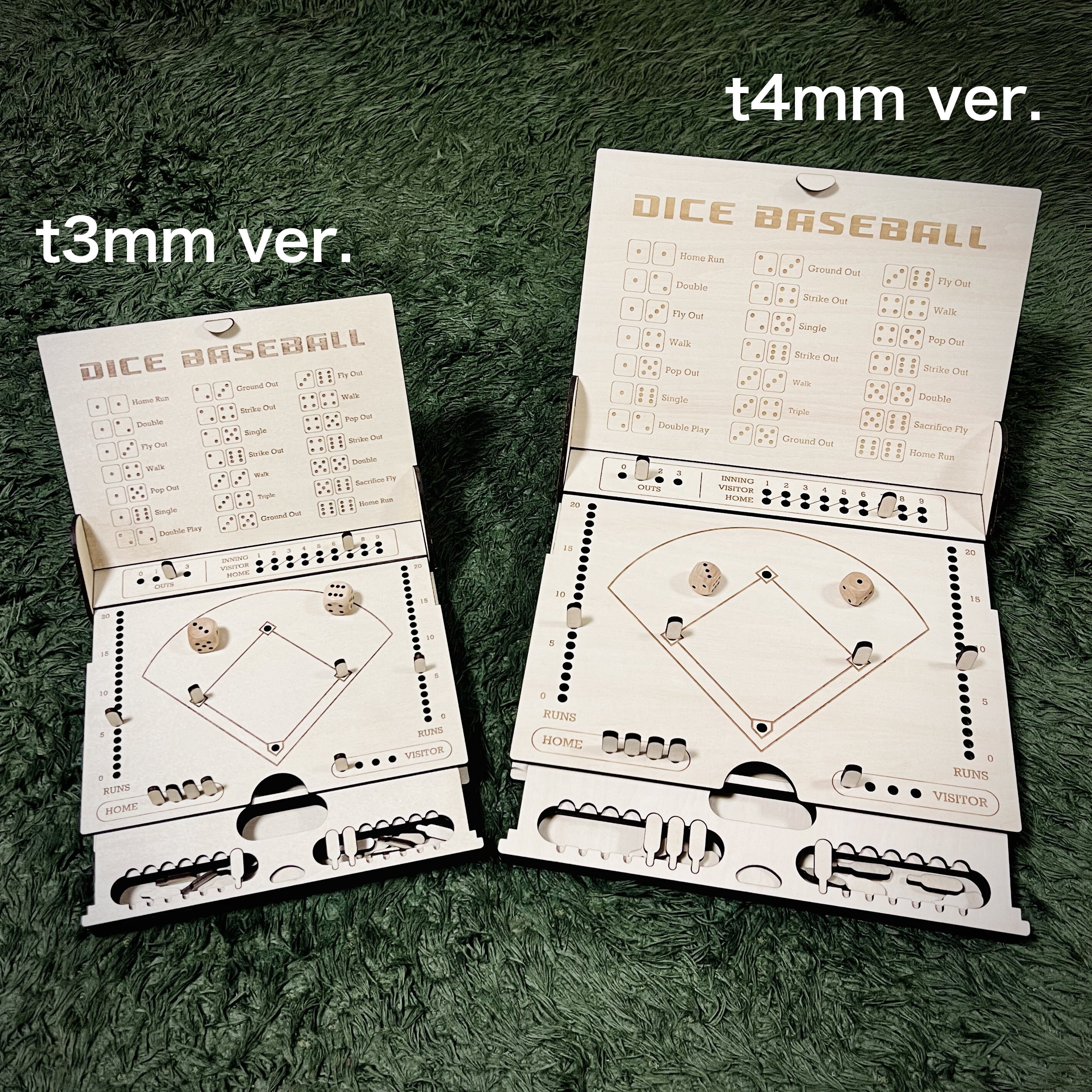 DICE BASEBALL BOX Laser Cut File - Etsy