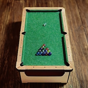 Mini Billiard Table for Marbles Laser Cut File - Etsy
