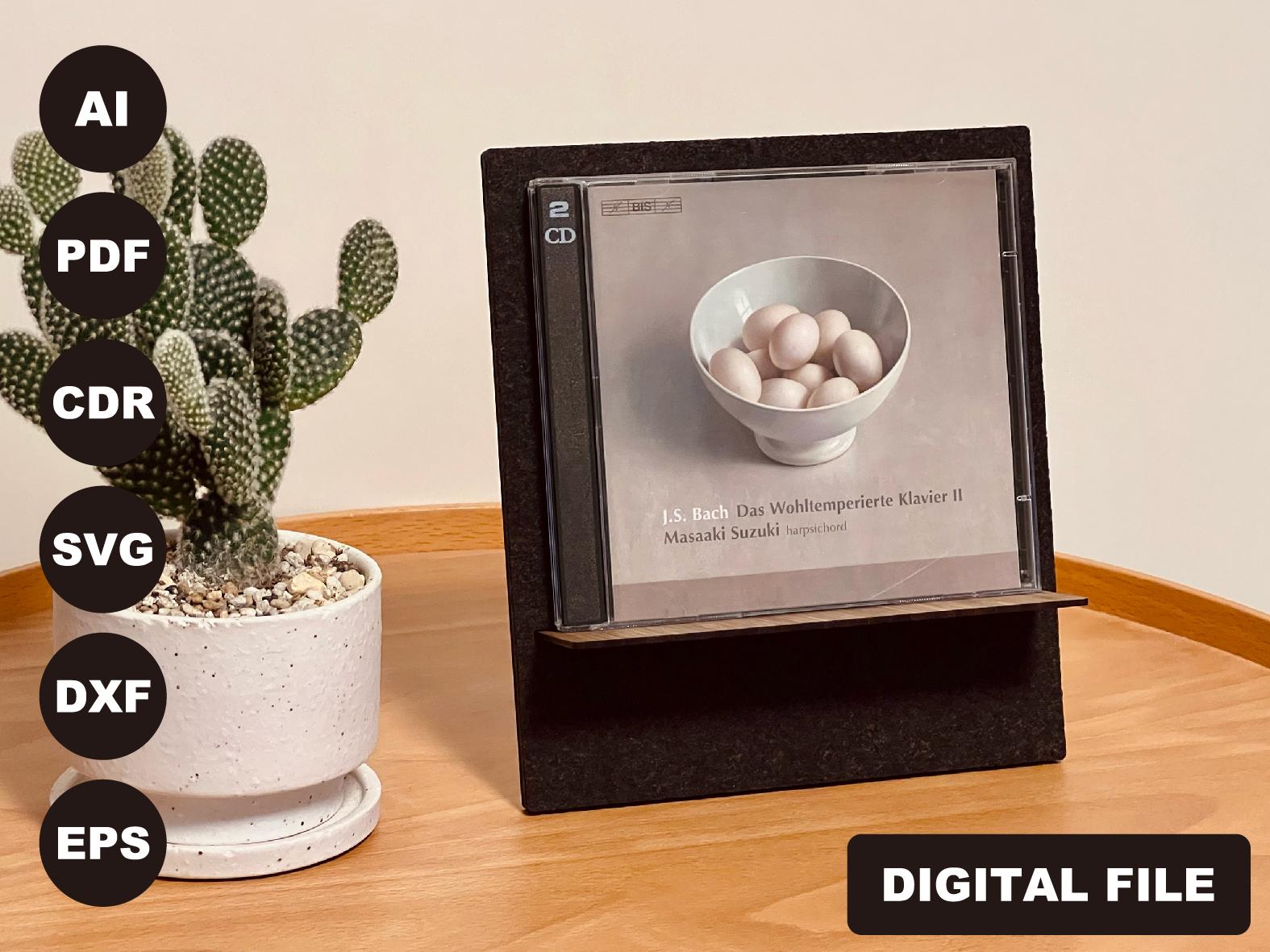 CD DISPLAY STAND Laser Cut File - Etsy