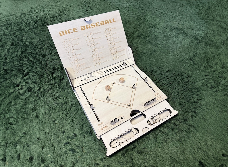DICE BASEBALL BOX Laser Cut File - Etsy