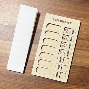 CHECKLIST BOARD Laser Cut File - Etsy