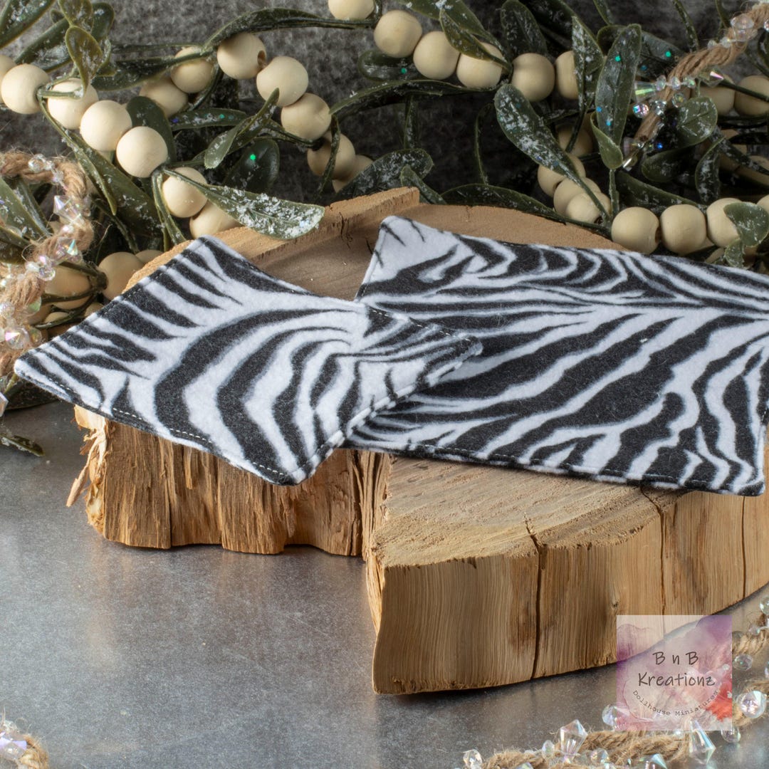 Miniature Blanket in Zebra Print for 1:12 Scale Dollhouse Miniature - Etsy