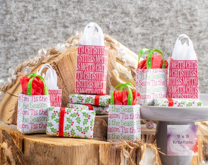 Miniature Presents - Seasonal Greetings, 'tis the Season & Holly ...