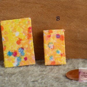 Miniature Wall Art Panel Set in Yellow W/ Rainbow Paint Splotch Print ...