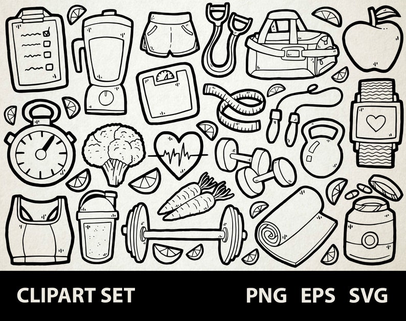 Diet / Digital Clip Art Graphics / SVG, PNG, EPS / Weightloss, Weight ...