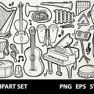 Orchestra / Digital Clip Art Graphics / SVG, PNG, EPS / Instruments ...